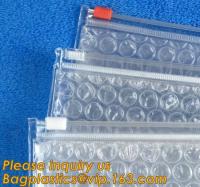 China Custom Cosmetic Slider Ziplock Bubble Pouch ESD Bubble Bag 4x8 Inch Protective Packaging for sale
