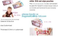 China Custom Reusable EVA Baby Wet Wipe Refill Case Dispenser 13x25 cm Portable Travel Bag for sale