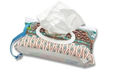 China Aluminum Foil Wet Tissue Bag 13x25cm 0.25mm PEVA Zippered Pouch for Baby Wipes Packaging for sale