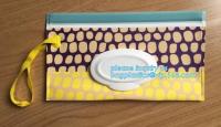 China Custom Printed EVA Wet Wipe Bag with Zipper Top 13x25x4cm 0.25mm Thickness for sale