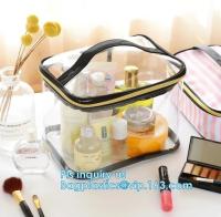 China PVC Clear Tote Bags with Handles for Shopping Retail Custom Logo Eco Friendly 12x14 inch for sale