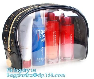 China Waterproof PVC Travel Cosmetic Toiletry Zipper Bag 20x15cm Makeup Organizer Pouch for Men Women for sale