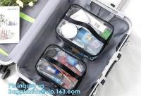 China PVC Cosmetic Travel Bag with Zipper Foldable Transparent Makeup Organizer Pouch 20x15cm for sale