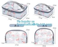 China Wholesale PVC Cosmetic Bag Travel Toiletry Zip Pouch with Zipper Closure 20x15cm for sale
