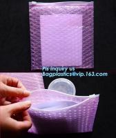 China Reusable Air Bubble Stationery Packaging Envelope Shock Proof Bag with Slider Zip Lock for Fragile Articles 200x300mm for sale