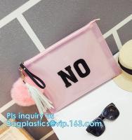 China Custom Logo PVC Slider Zipper Lock Bag A4 File Bag with Slider Ziplock for Garment Storage for sale