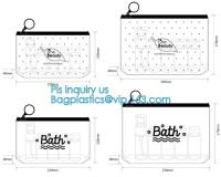 China Custom PVC Zipper Bag with Slider 200mm Clear Vinyl Pouch for Swimwear Packaging Biodegradable Plastic for sale