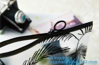 China Custom Logo Clear PVC Slider Zipper Pouch Bag 0.2mm Thickness Transparent Zip Lock Bags for Clothing Packaging for sale