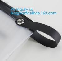 China Matte Frosted PVC Slider Zipper Bag with Resealable Lock for Cosmetic Storage 10x15cm for sale