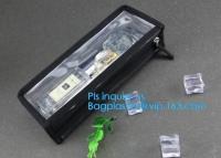 China Clear PVC Slider Zipper Pouch Bag for Jewelry Pencil Case Storage 10x15cm for sale