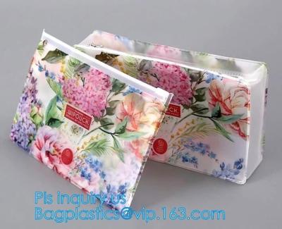 China Frosted PVC Slider Zipper Bag with Zip Lock for Clothing Cosmetics Underwear Packaging for sale
