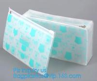 China Frosted PVC Slider Zipper Bag with Zip Lock for Clothing Cosmetics Underwear Packaging for sale