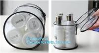 China Custom PVC Slider Zipper Bags for Cosmetic Packaging Reusable 0.1mm Thick Clear Poly Bags for sale