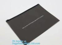 China Custom PVC Slider Zipper Bag Transparent 0.2mm Thick Reclosable Plastic Packaging Pouch for sale