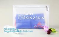 China Custom Printed PVC Slider Zipper Cosmetic Bag with EVA Pouch Promotional Plastic Bag for sale