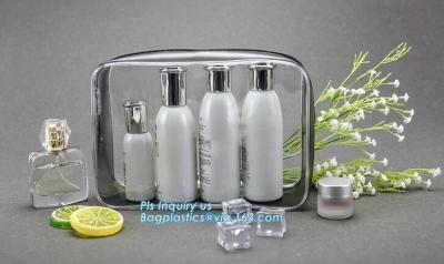 China Clear PVC Cosmetic Bag with Slider Zipper EVA Pouch for Travel Toiletry Storage 20x15cm for sale
