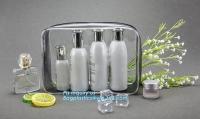 China PVC Transparent Hanging Toiletry Bag Travel Kit Organizer with Slider Zipper 20x15cm for sale