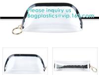 China PVC Cylinder Zip Tube Bag with Hang Hook for Storage Underwear Portable Makeup Bag for sale