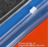 China Custom PVC Zipper Bag 0.15mm Thickness Waterproof Eco-Friendly Packaging for sale