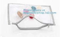 China Biodegradable Transparent PVC EVA TPU Zipper Slider Bag 20000pcs per Month Custom Size for sale