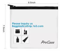 China Custom Clear PVC Cosmetic Bag 23x17x11cm Waterproof Travel Toiletry Wash Bag with Double Zipper for sale