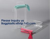 China Customizable PVC Waterproof Fold Up Cosmetic Bag EVA Pouch with Zipper Sizes 18x10x5 cm to 28x23x6 cm for sale