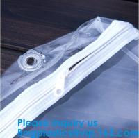 China Custom Frosted OPP PVC Zipper Slider Packaging Bag with Logo 120micron Thickness for Clothing Underwear for sale