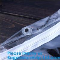 China Custom Frosted OPP PVC Zipper Slider Packaging Bag with Logo 120micron Thickness for Clothing Underwear for sale