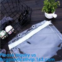 China Custom Frosted OPP PVC Zipper Slider Packaging Bag with Logo 120micron Thickness for Clothing Underwear for sale