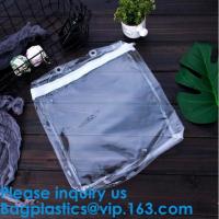 China Custom Frosted OPP PVC Zipper Slider Packaging Bag with Logo 120micron Thickness for Clothing Underwear for sale