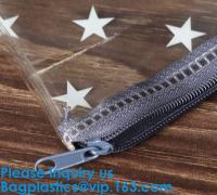 China Custom PVC Slider Zipper Bag 0.4mm Thickness Eco-Friendly Plastic Stationery Packaging Bag for sale