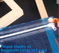 China Custom Frosted PVC Zipper Bags for Clothing Swimwear Packaging 1000pcs MOQ for sale