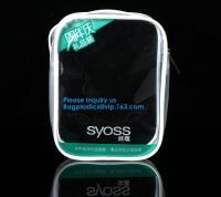 China Custom PVC Travel Slider Bag Frosted Cosmetic Garment Zip Lock Bag 4x8 to 30x30 Inch for sale