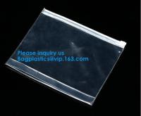 China Waterproof Clear PVC Slider Zipper Bag Resealable Zip Lock Packing Poly Bags 1000 Pcs MOQ for sale