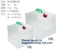 China Food Grade PVC Foldable Water Bag Portable Tank Bag 5L 10L 15L 20L for sale
