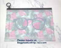 China Custom Clear PVC Slider Ziplock Bag 22x15x4cm Eco Friendly Cartoon Printing for Garment Cosmetic Shopping for sale