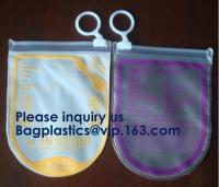 China Custom PVC Transparent Zipper Bag Waterproof Packaging 0.1-0.5mm Thickness for sale