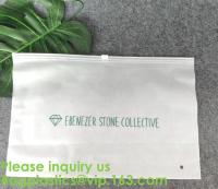 China Custom Frosted Slider Zipper Pouch 1000pcs MOQ Biodegradable PVC Bag for Bikini Swimwear Clothing Packaging for sale
