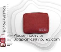 China Wholesale Travel Floral Cosmetic Bag with Zipper Large Capacity Clear Nylon PU 100pcs MOQ for sale