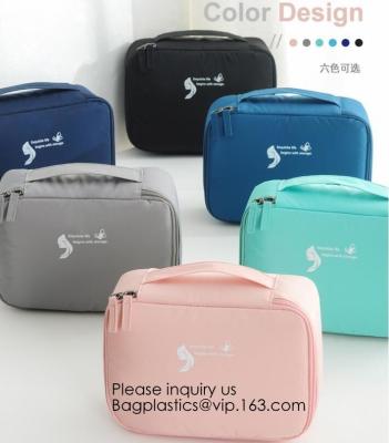 China Custom Canvas Cosmetic Bag 20x8x12cm Personalized Bridesmaid Gift Toiletry Bag with Embroidery Logo for sale