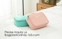 China Custom Canvas Cosmetic Bag 20x8x12cm Personalized Bridesmaid Gift Toiletry Bag with Embroidery Logo for sale