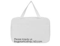 China Customizable PU Leather Cosmetic Bag 16x7x10.5cm Waterproof High Capacity Toiletry Bag for Travel for sale