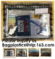 China Custom A4 PVC Zipper File Bag Waterproof Document Pouch with Slider Lock 33x25cm for sale