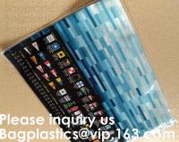 China Custom Clear PVC Slider Zip File Bag A4 Size Waterproof Document Pouch 0.07mm for sale
