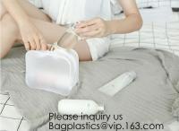 China Custom Transparent PVC Cosmetic Travel Bag 0.4mm Thickness Waterproof Makeup Pouch Wholesale for sale