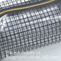 China Clear PVC Cosmetic Travel Bag 17x12x6cm Transparent Makeup Pouch for Toiletries for sale