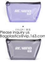 China Transparent PVC Cosmetic Bag Waterproof Travel Makeup Pouch with Handle 20x14x12cm for sale