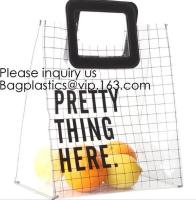 China Wholesale Clear PVC Tote Bag Transparent Handbag Shoulder Bag 30.5x30.5x15.2cm Stadium Approved Custom Logo for sale