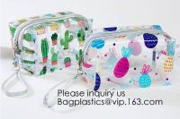 China Custom PVC Transparent Cosmetic Bag 17x11x10.5cm Waterproof Makeup Pouch Travel Toiletry Organizer for sale