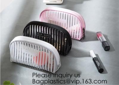 China Wholesale Transparent PVC Cosmetic Bag Makeup Organizer Pouch Custom Size 17x12x6cm for sale